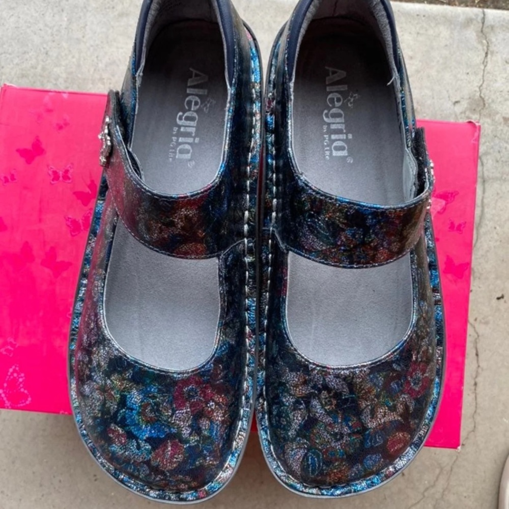 Algeria Paloma Flora Nova Leather Shoes Size 37w - Gem